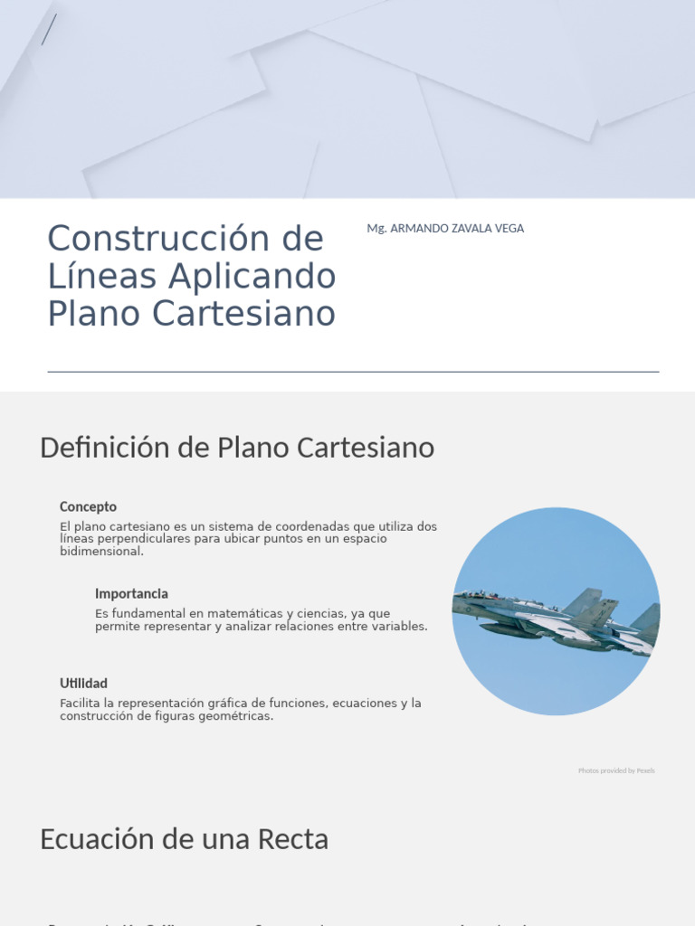 Construcción de Líneas Aplicando Plano Cartesiano | PDF