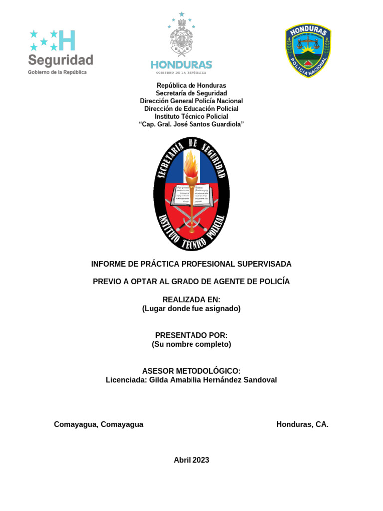 Informe en Blanco para Practica P. ITP | PDF