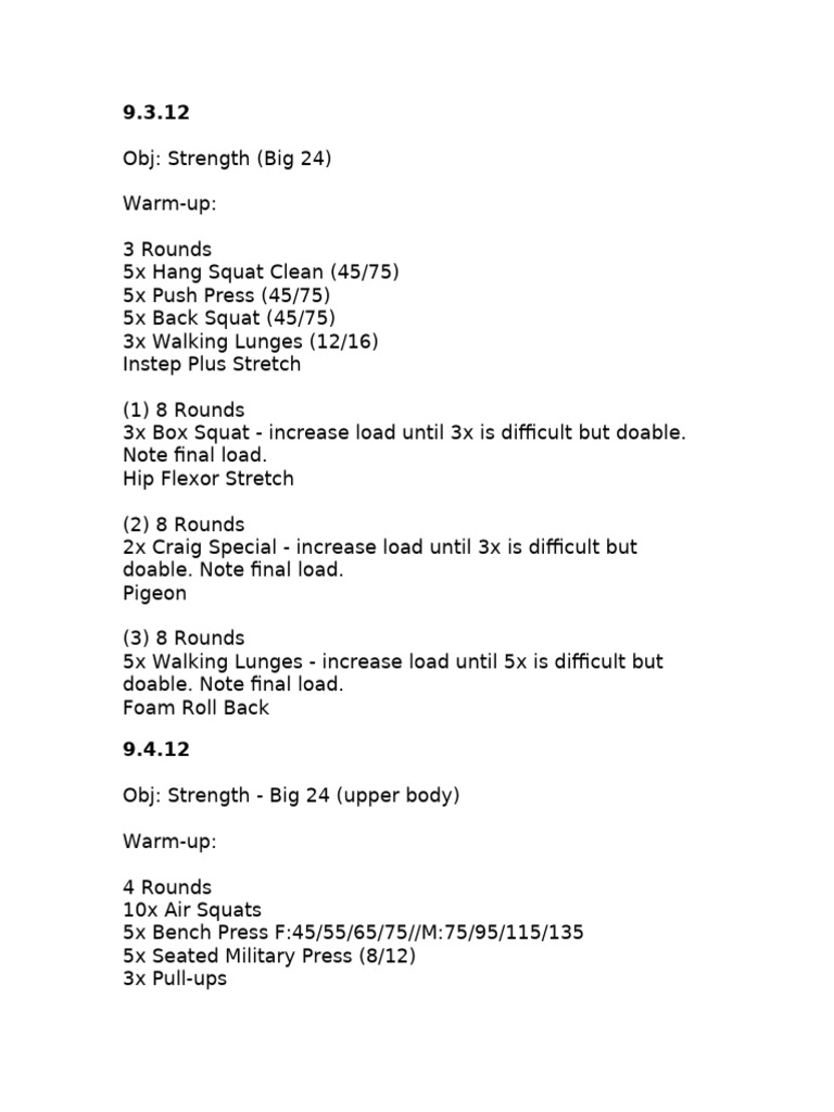 Strength Cycle 4 | PDF