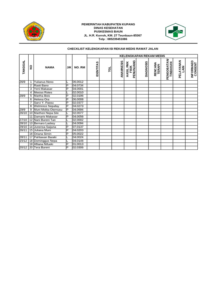 Rekam Medik | PDF