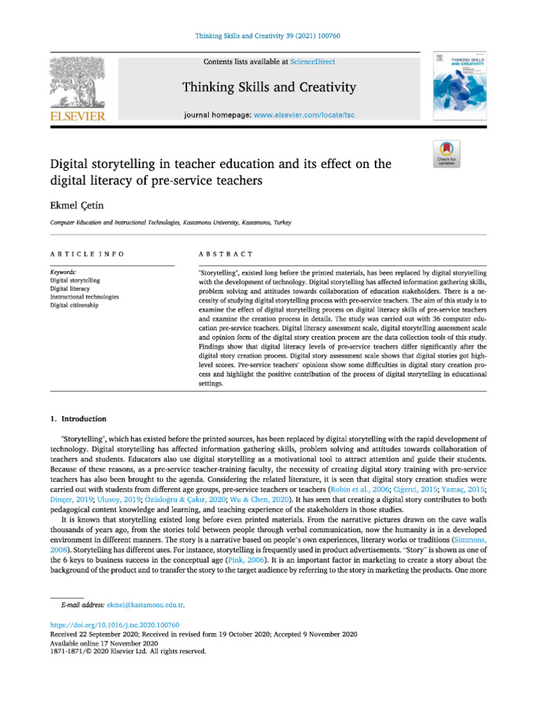 Digital Stiry Telling | PDF