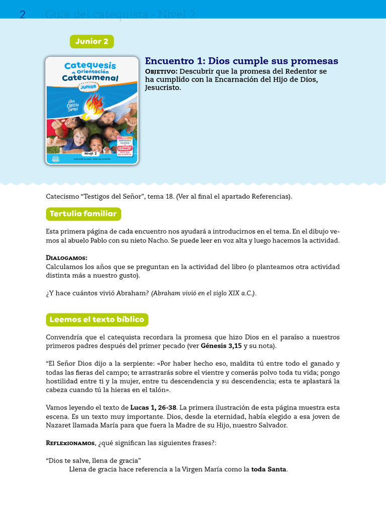 Guia Junior 2 Encuentros 1 10 3 | PDF