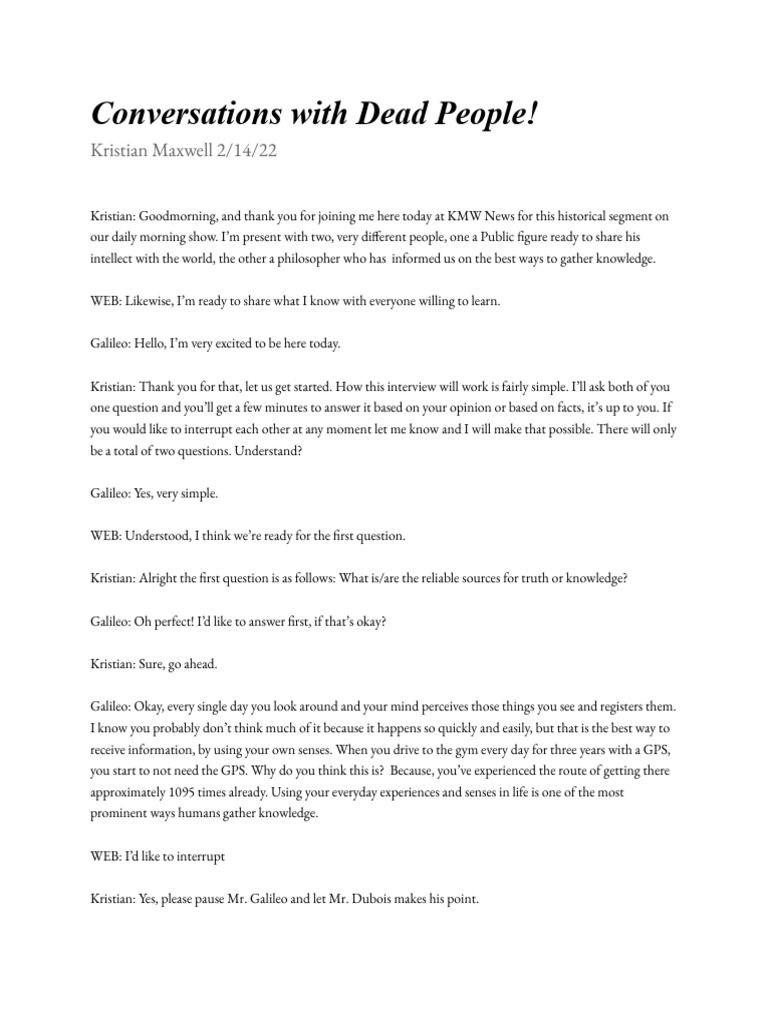 Creating Conversations! | PDF