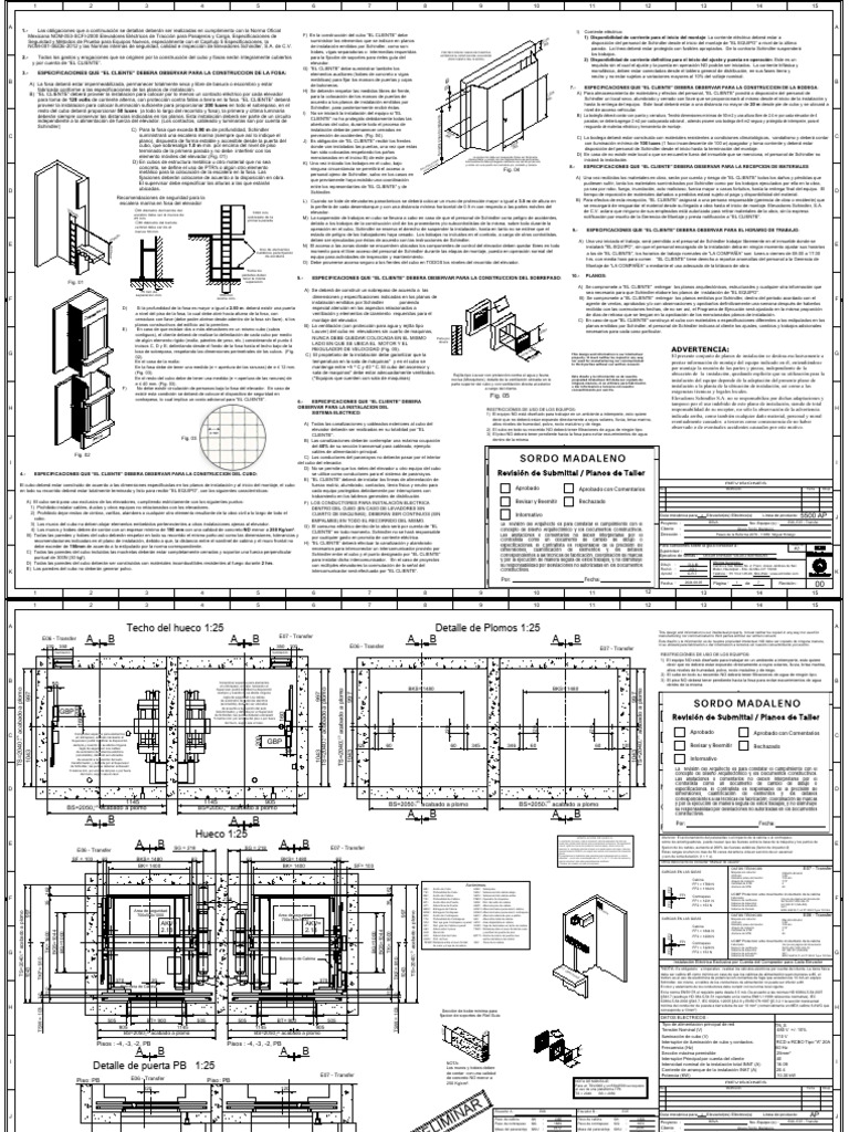 E06, E07 - Rev05 - Preliminares Aprobadas Con Comentarios Arq | PDF