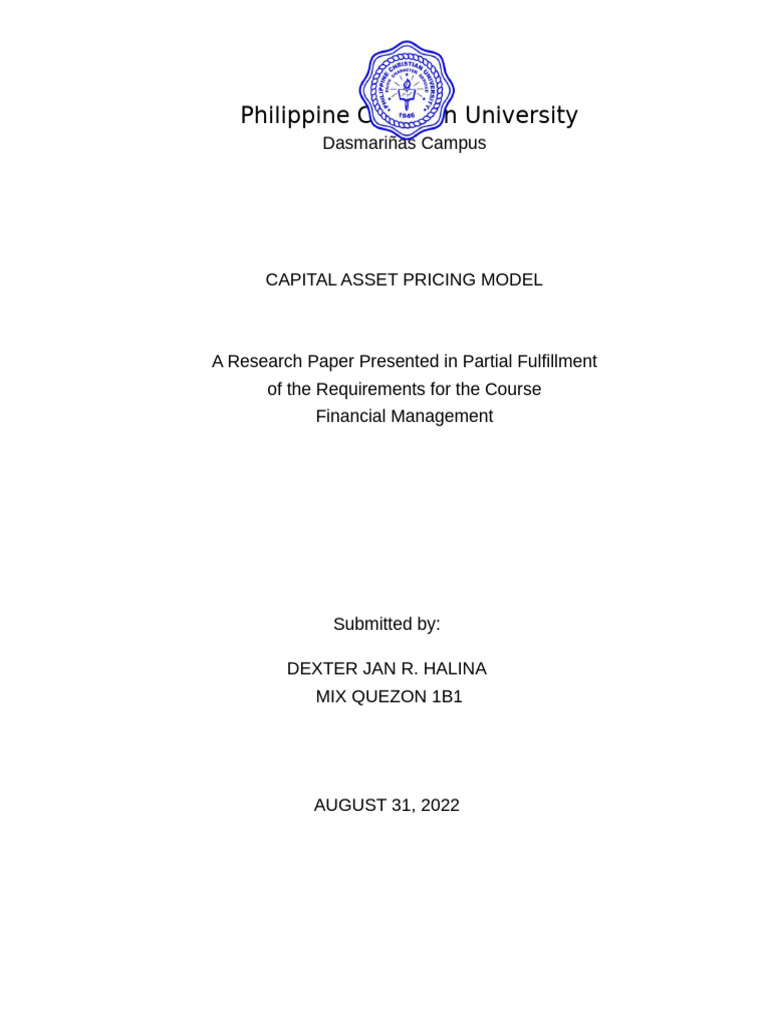 Halina, Dexter Jan R. Research Paper | PDF