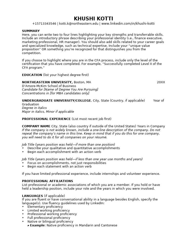 Interactive Resume Template | PDF