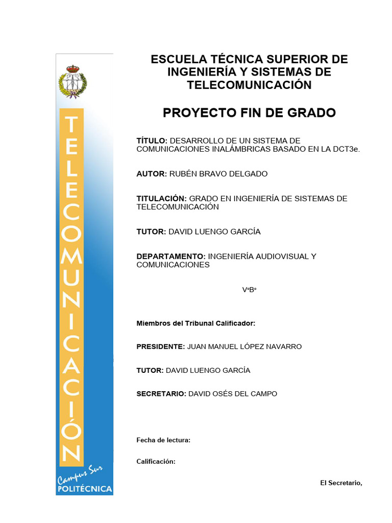 Tfg Ruben Bravo Delgado | PDF