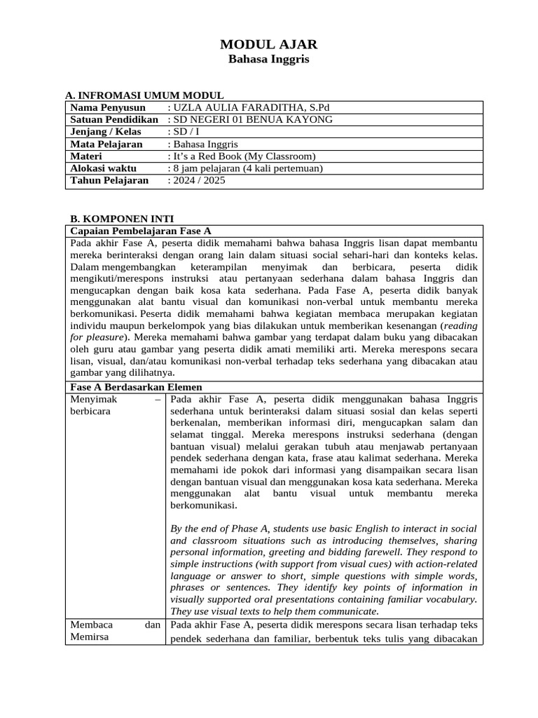 FIX Modul Kelas 1 (BAB 2) | PDF FIX Modul Kelas 1 (BAB 2) | PDF
