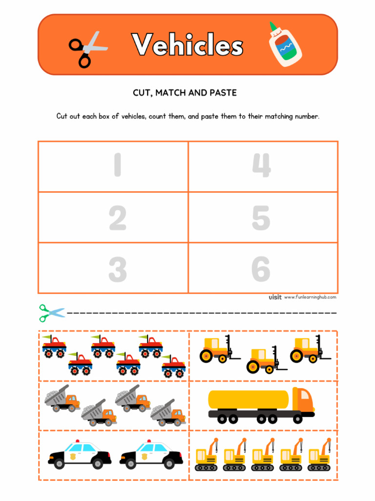 Vehicles Cut and Paste Counting B | PDF