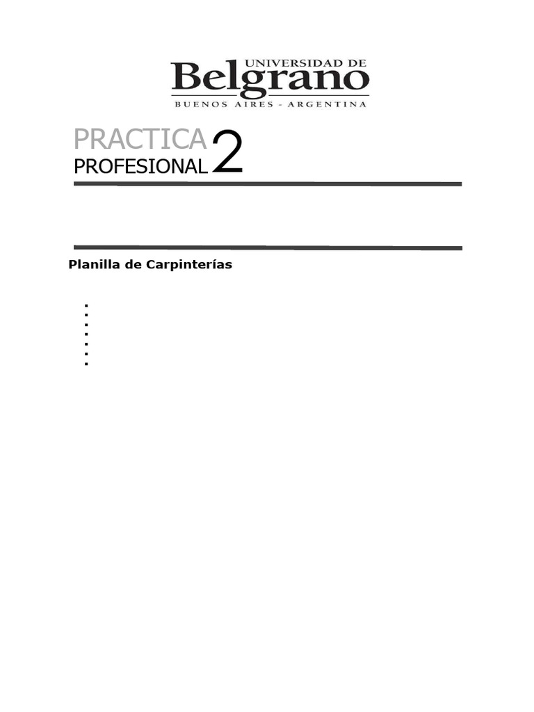 Guia TP 2 CARPINTERIAS | PDF