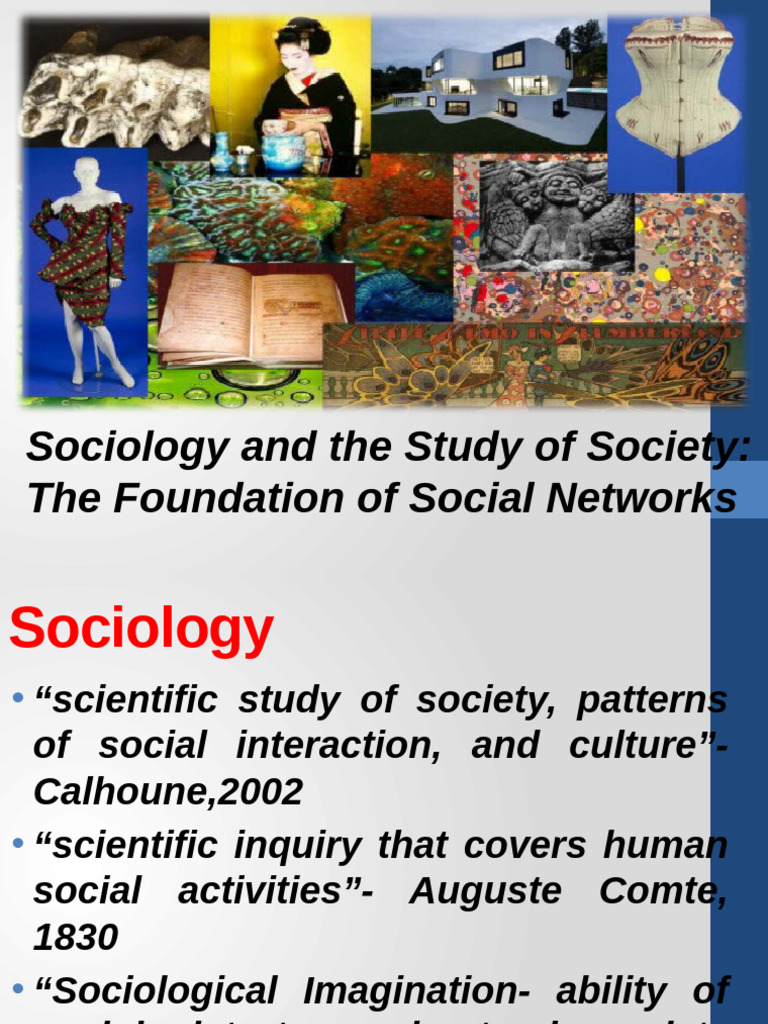 Foundations of Sociology and Networks | PDF | Sociology | Society
