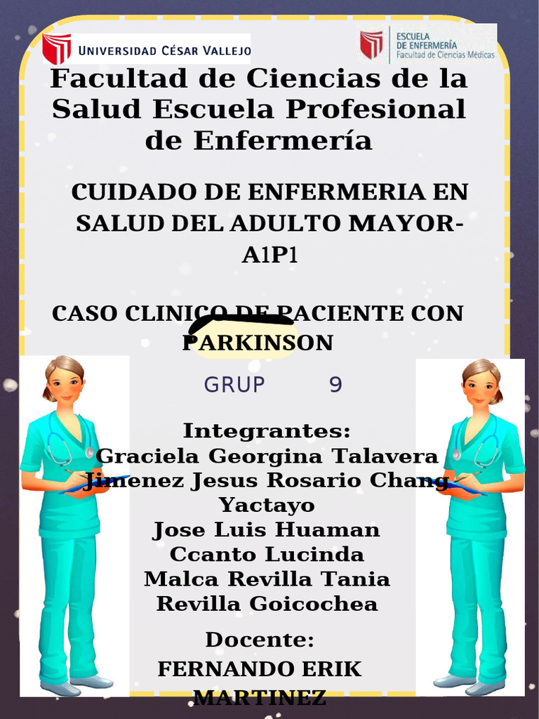 CASO CLINICO DE PACIENTE CON PARKINSON - Compressed | PDF CASO CLINICO DE PACIENTE CON PARKINSON - Compressed | PDF