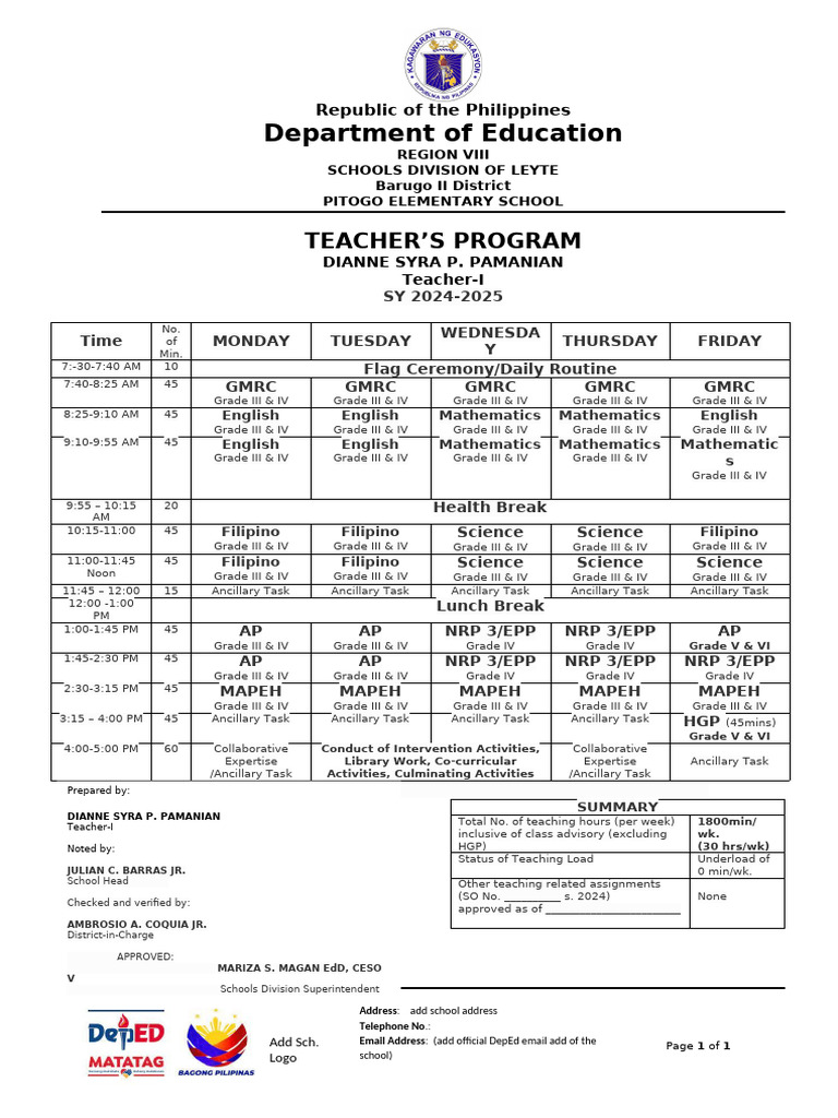 Final-MG-34-Teachers-Program-2024-2025 | PDF