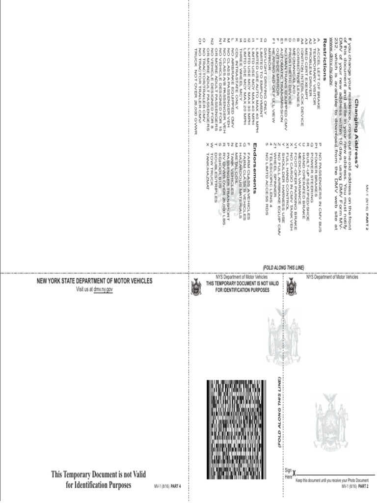 Temporary Photo Document | PDF