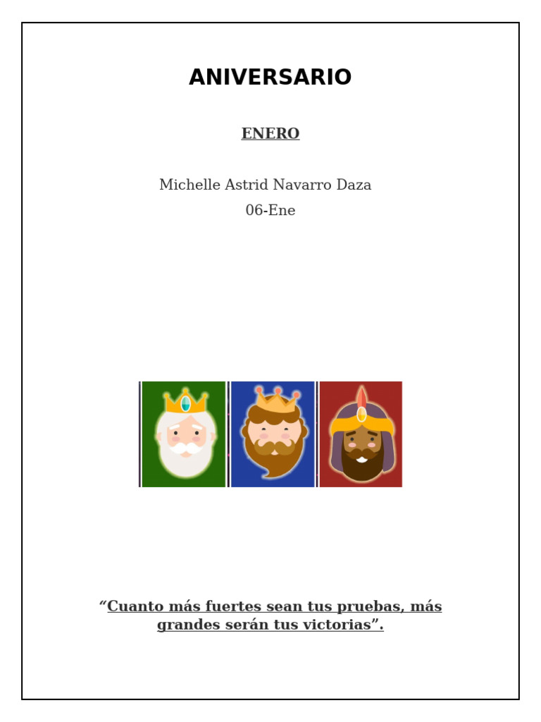 Aniversario y Cumpleaños | PDF