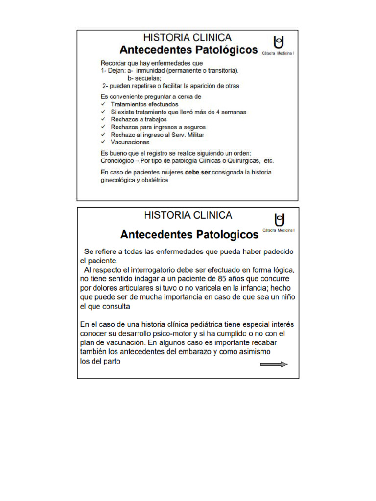 Antecedentes Patologicos | PDF