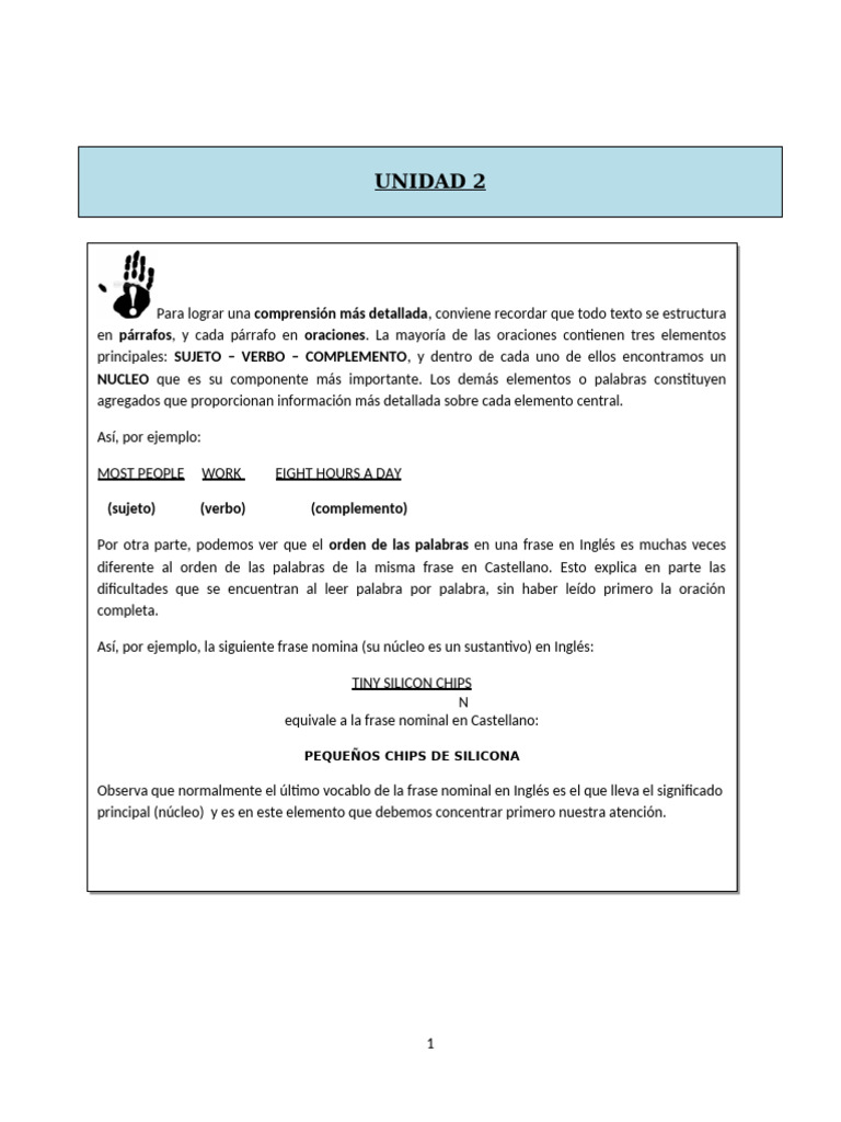 Cuadernillo Unidad2 CR | PDF