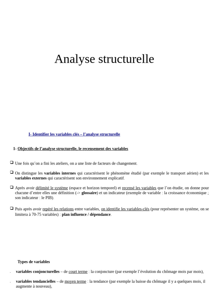 Initiation À L'analyse Structurelle | PDF