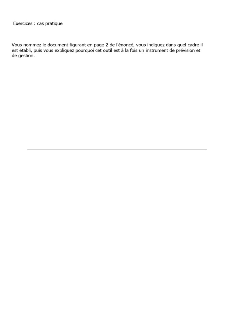 Exercices Cas Pratique | PDF