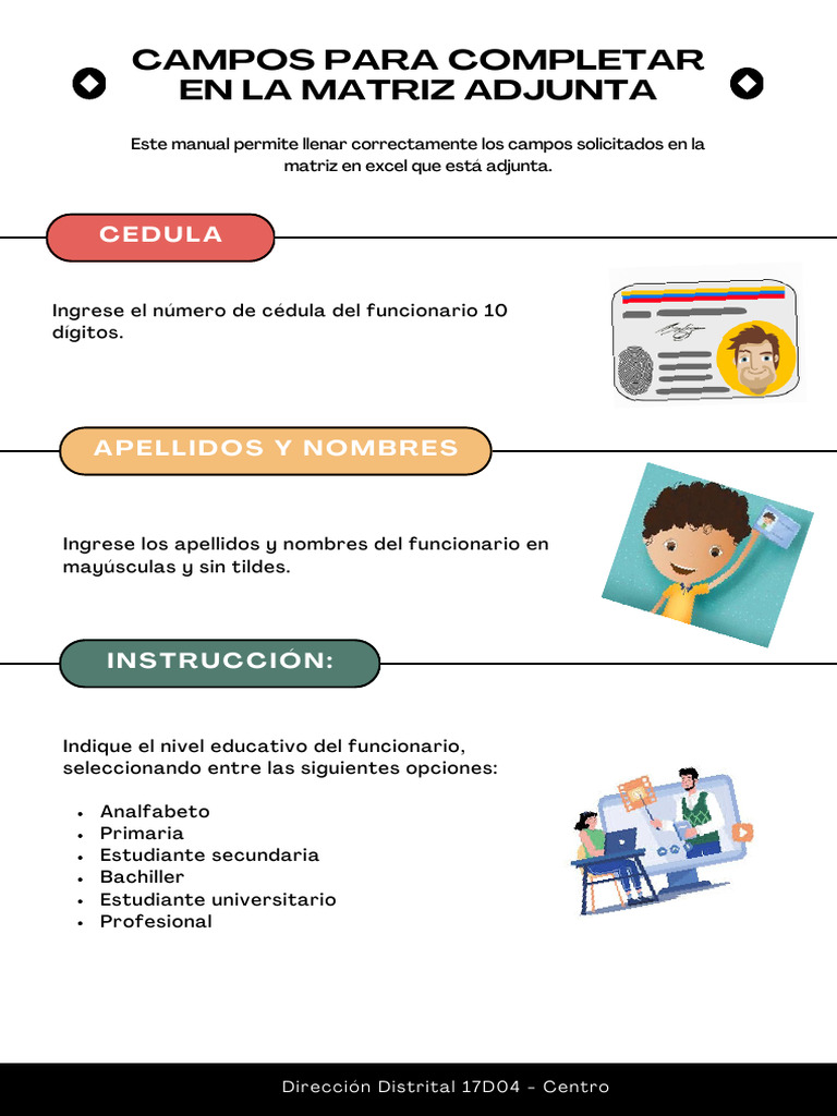 Manual para Llenar Correctamente La Matriz | PDF