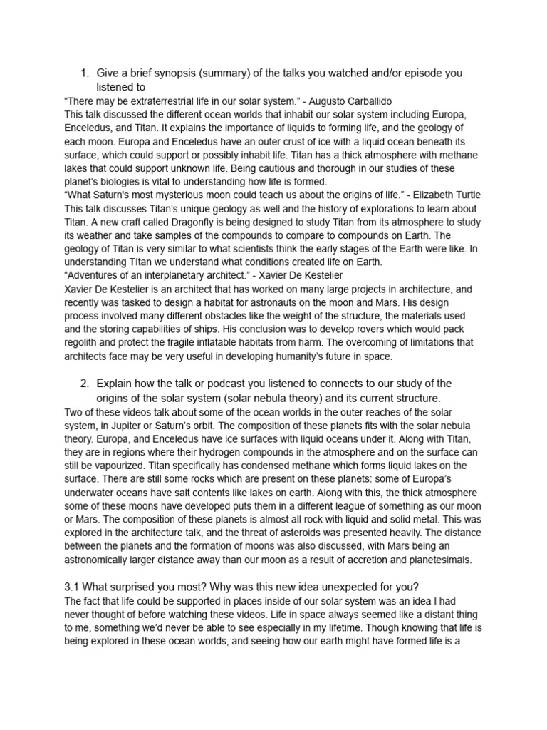 TED talk reflection | PDF