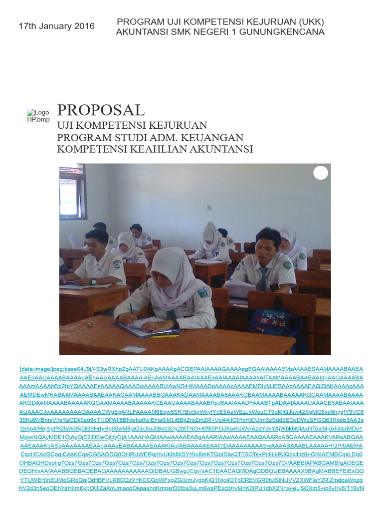 Program Uji Kompetensi Kejuruan (Ukk) Akuntansi SMK Negeri 1 Gunungkencana - Ridwan Sumardi ...