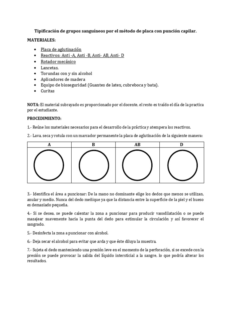 Tipificación Grupos Capilar | PDF | Tipo de sangre | Especialidades Medicas