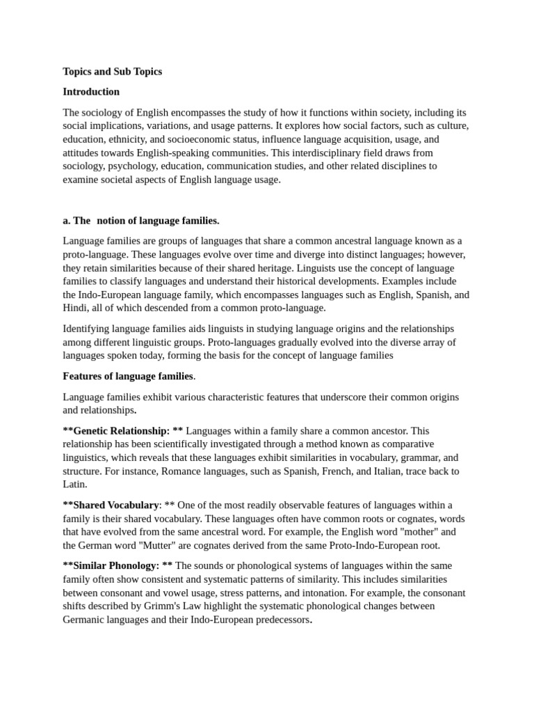 Engl 403 Sociology of English | PDF