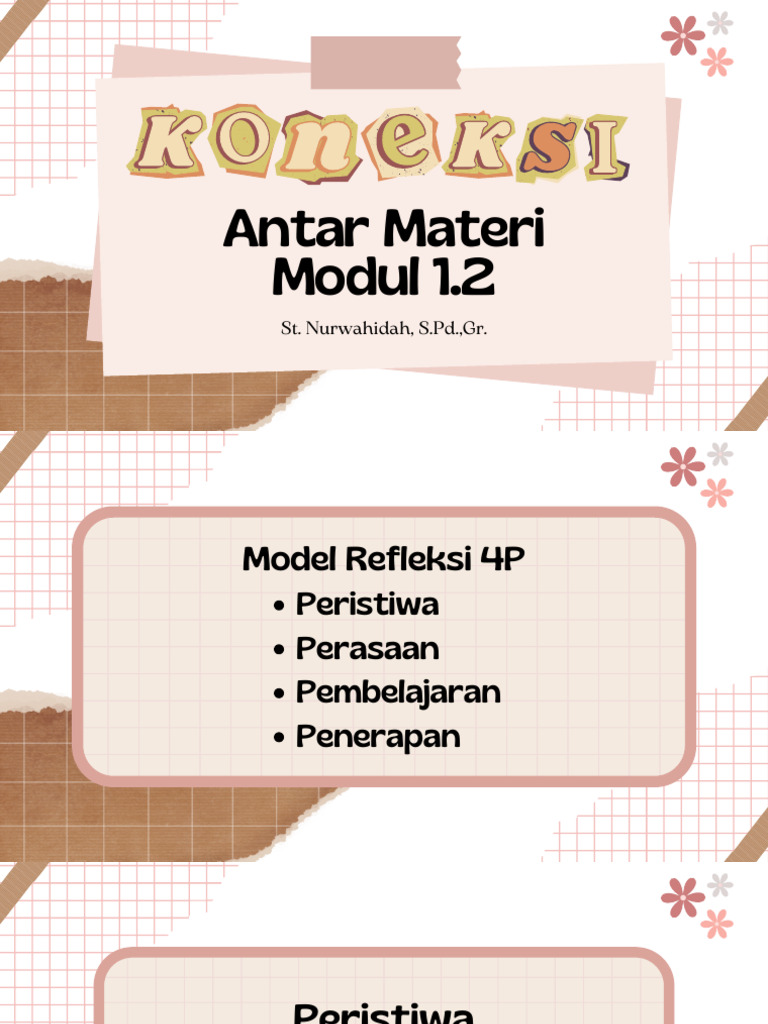 Koneksi Antar Materi Modul 1.2 | PDF