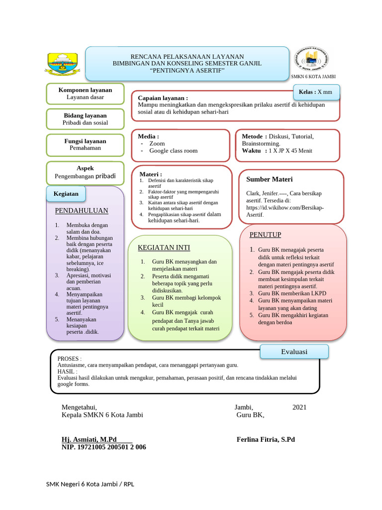 RPL Terapi Self Talk | PDF
