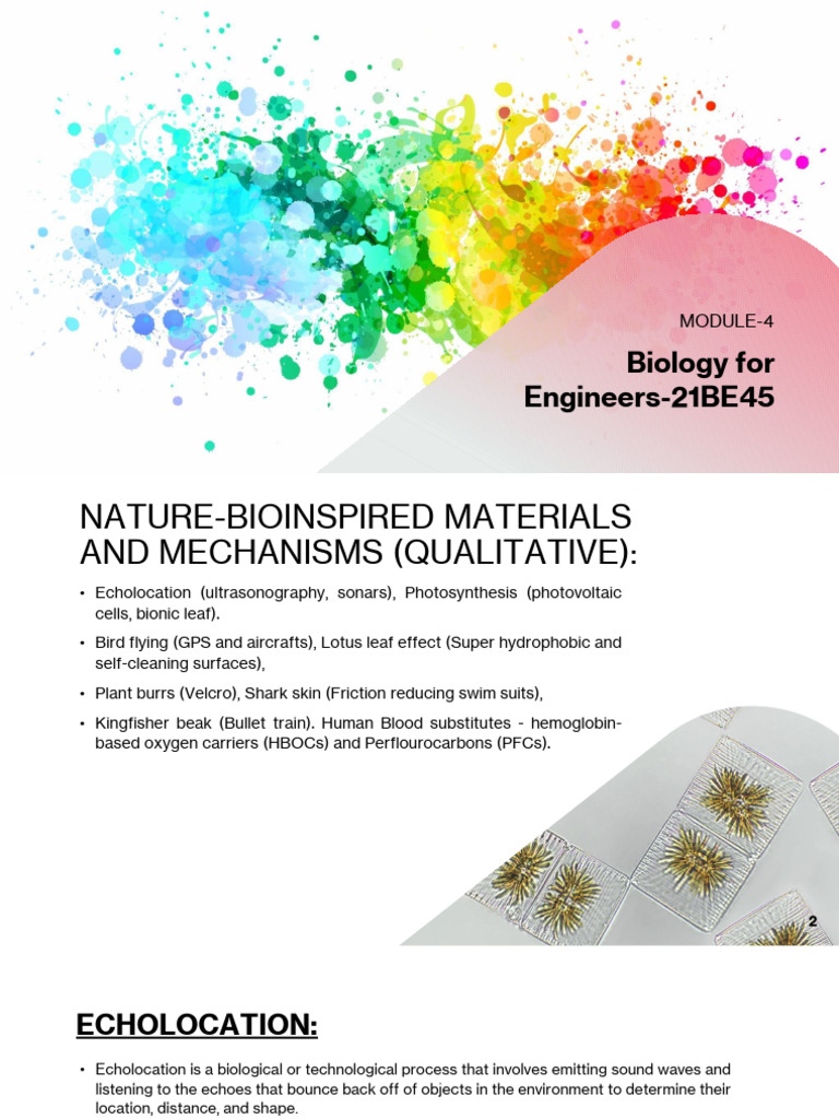 Biology of Engineers-Module 4 | PDF