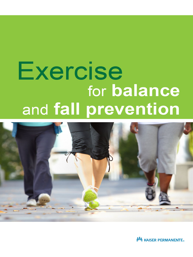 Exercises For Balance and Fall Prevention | PDF