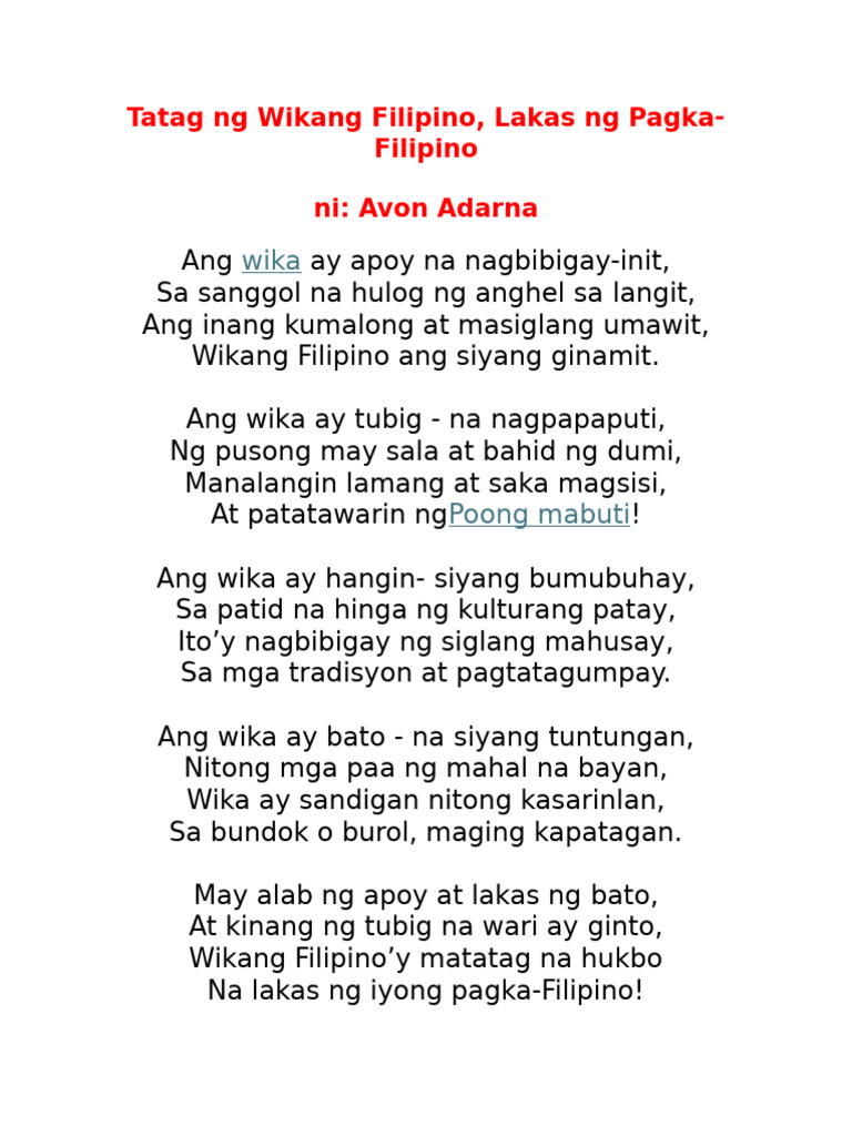Sabayang Pag Tula | PDF