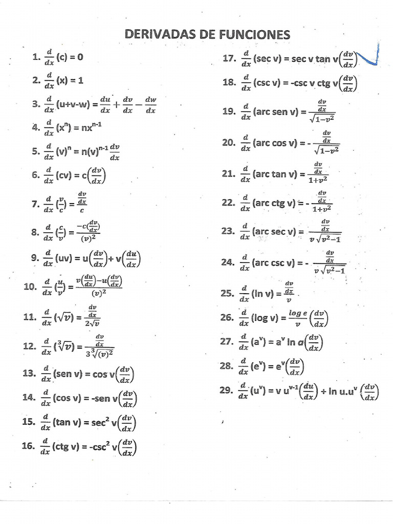 Derivadas Isc 301 | PDF