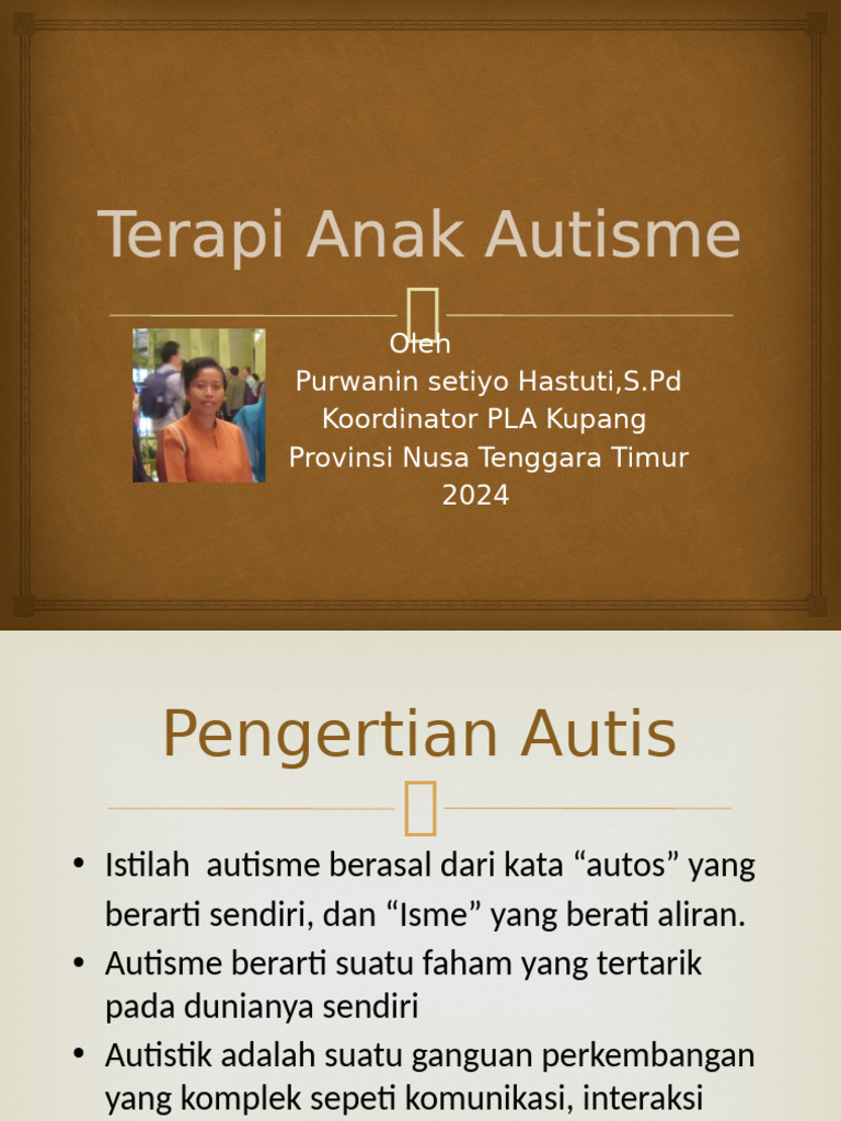 Terapi Anak Autis 2024 | PDF