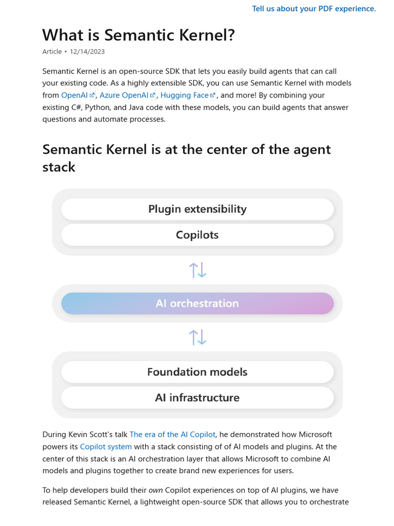 Semantic Kernel | PDF