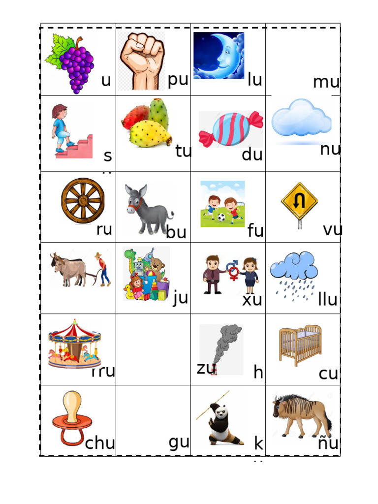 ACTIVIDADES_SILABAS CON U | PDF