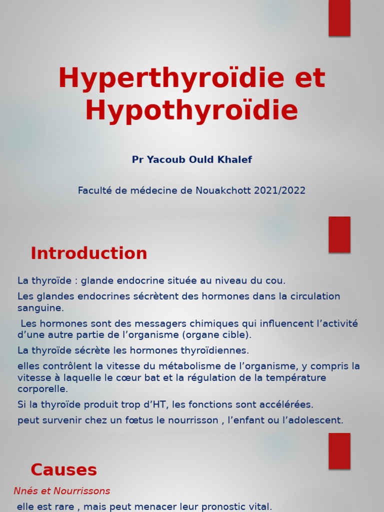 Hypothyroide Hyperthyroidie | PDF