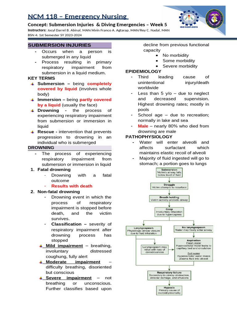 Submersion Injuries | PDF