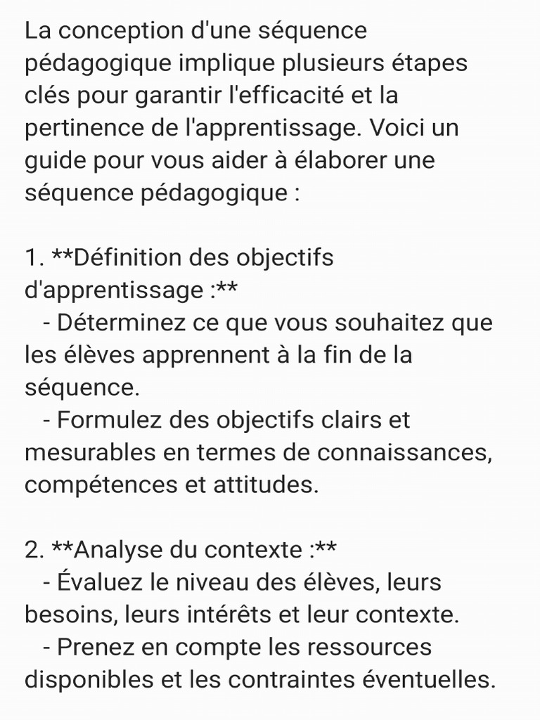 Préparer une séquence pédagogique _240828_204331 (2) | PDF