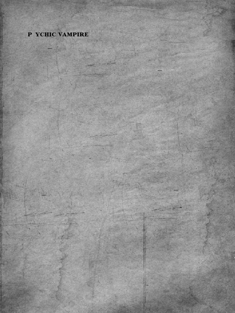Joe Slate - Psychic Vampires | PDF