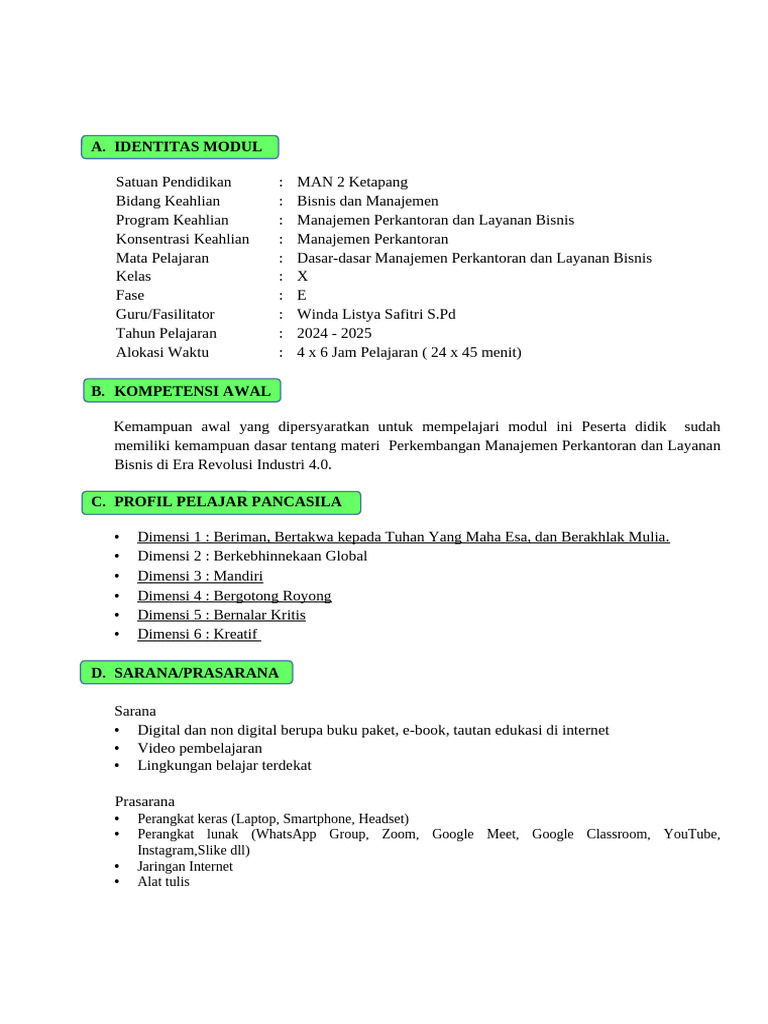 Elemen 2 Kelas 10 | PDF