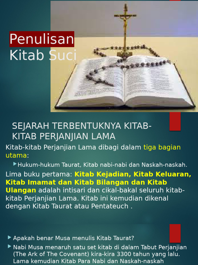KS - Sejarah Kitab Suci | PDF