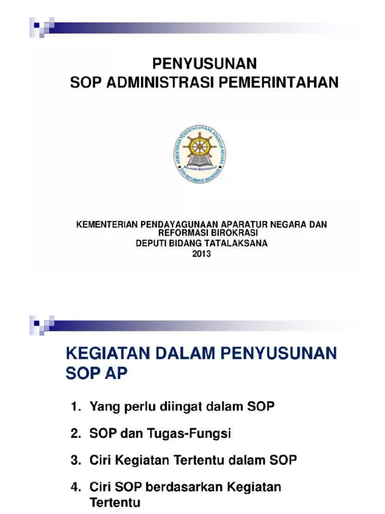 METODE PEMBUATAN SOP AP KOMSOS | PDF