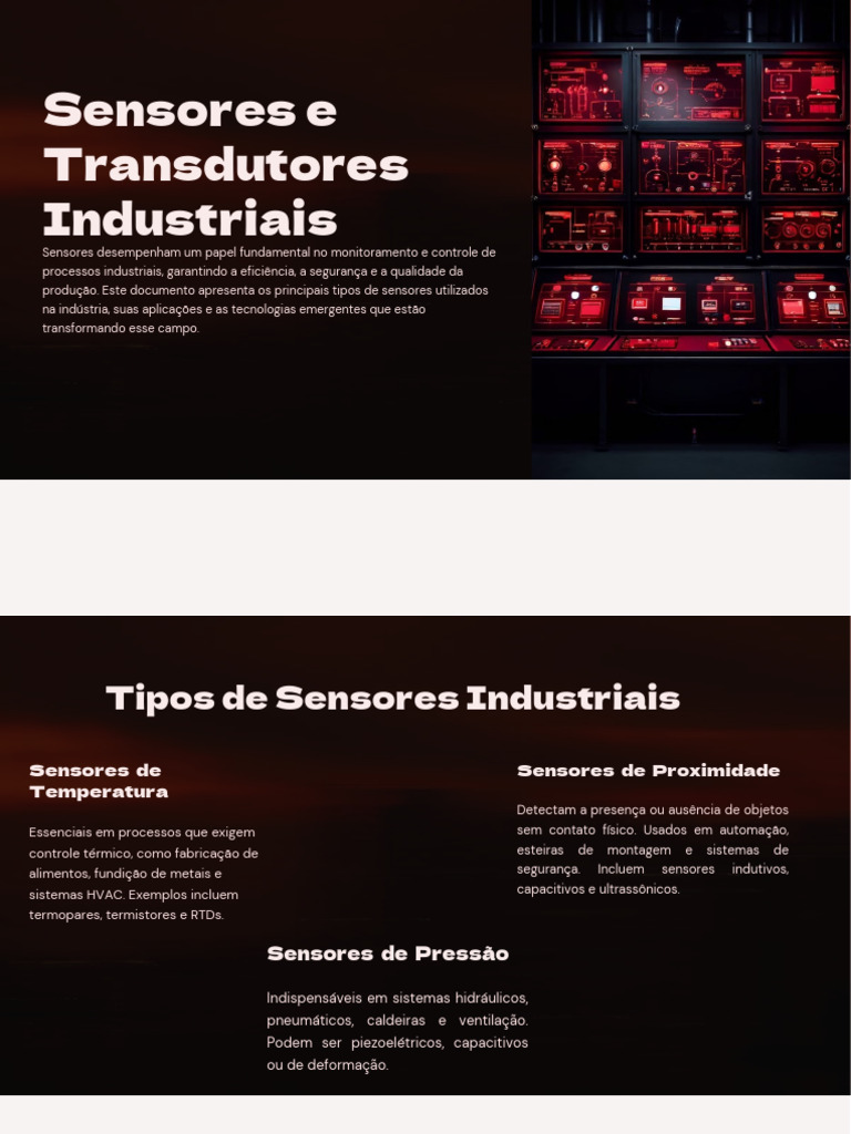 Sensores e Transdutores Industriais PDF | PDF