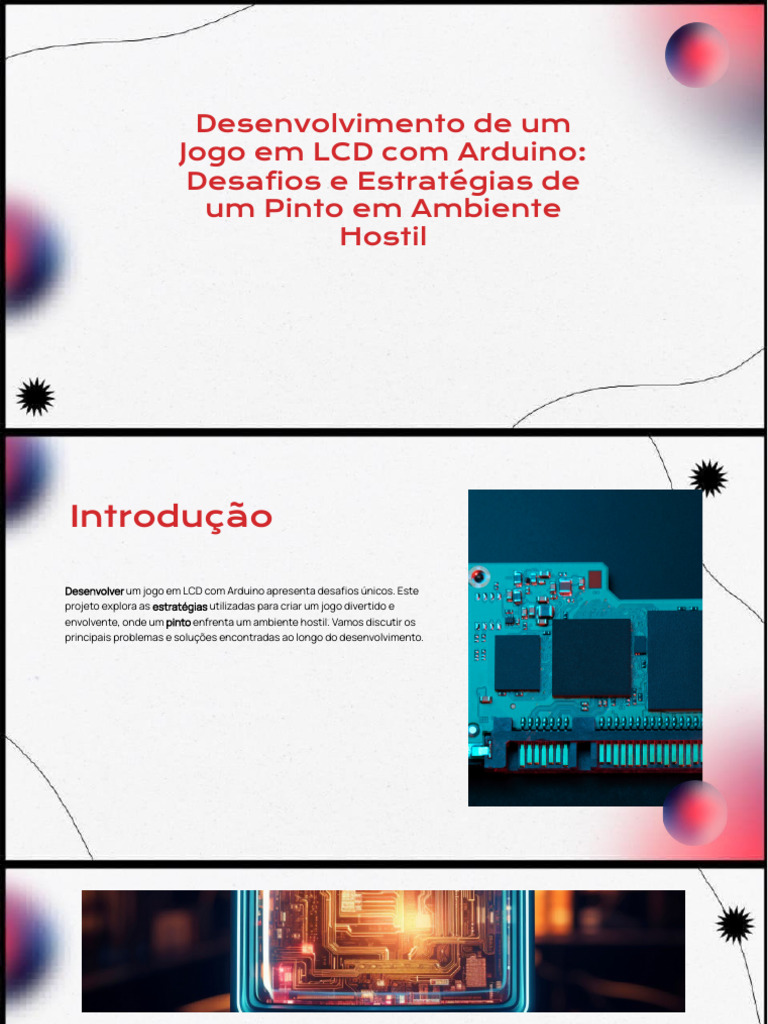 Slidesgo Desenvolvimento de Um Jogo em LCD Com Arduino Desafios e Estrategias de Um Pinto em ...