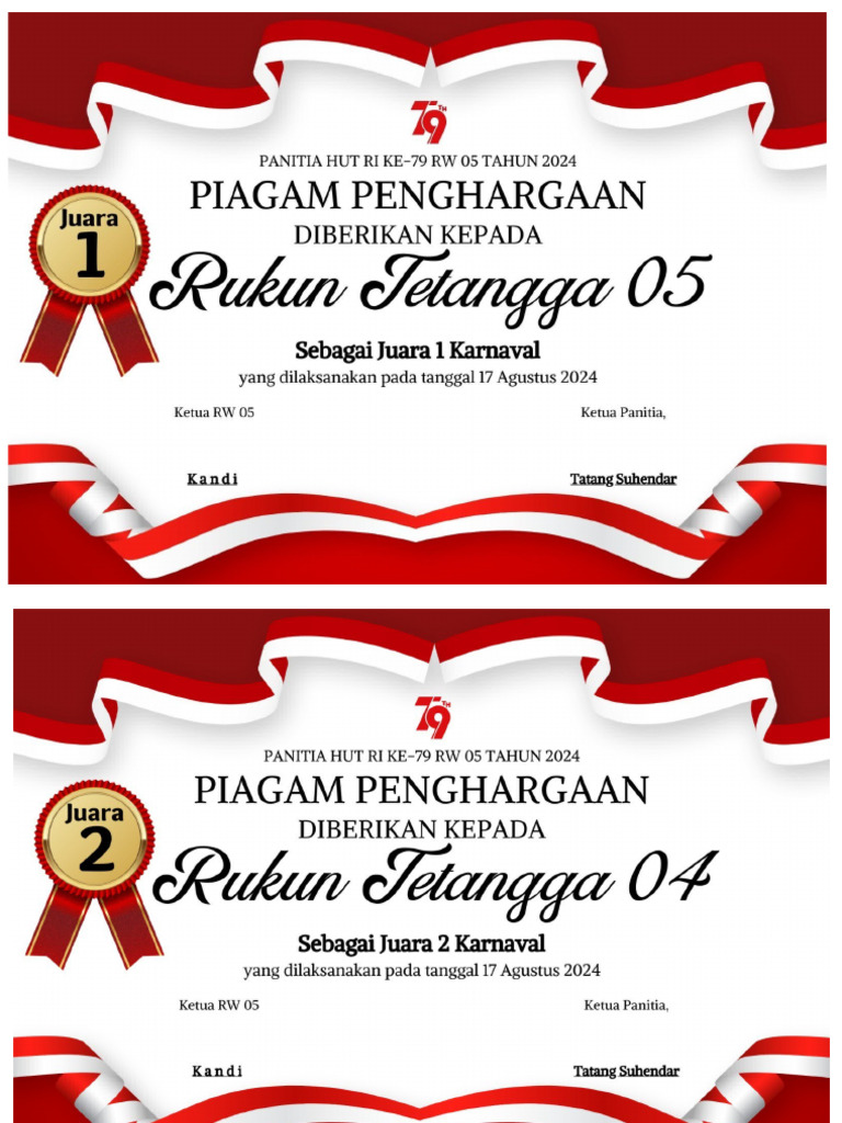Piagam Karnaval | PDF