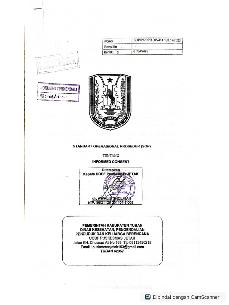 SOP Informed Consent | PDF