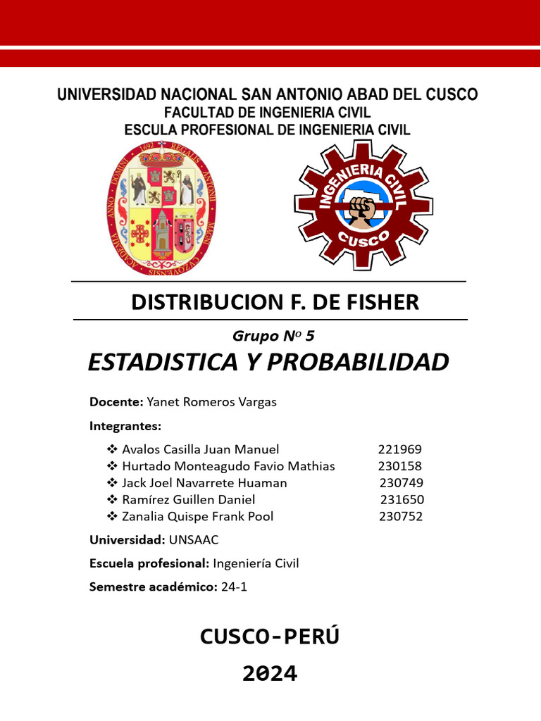 Distribucion F de Fisher | PDF