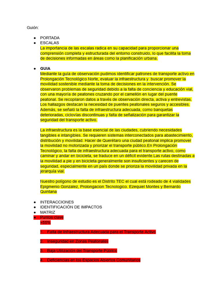 Guión de Presentación | PDF